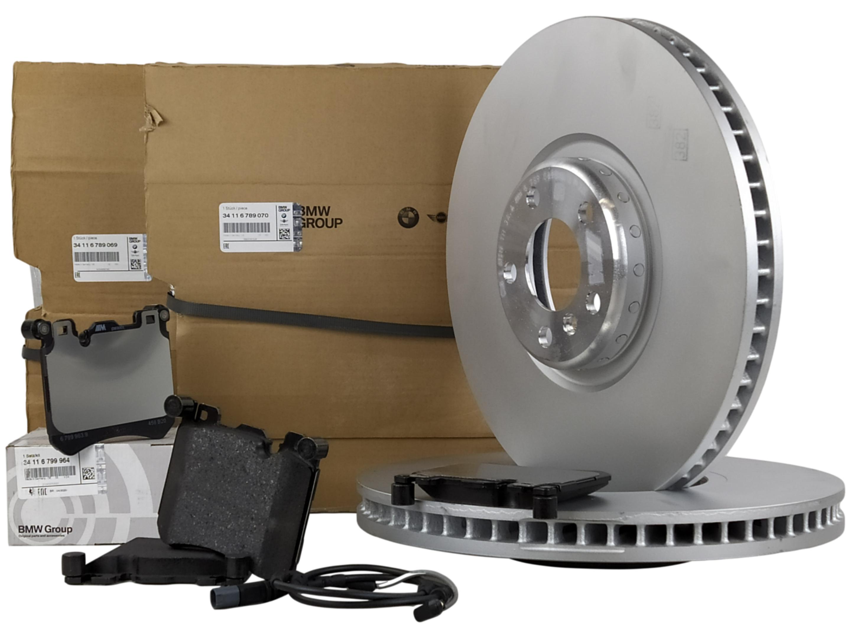 OE BMW TARCZE+KLOCKI PRZÓD BMW X5M E70 395MM - Tarcza hamulcowa ...